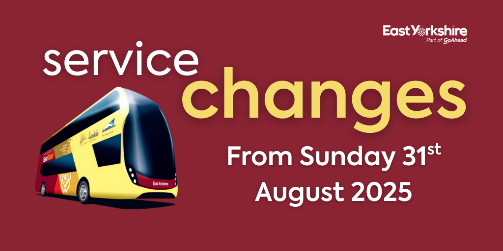 Service Changes from 31st August 2025 - East Yorkshire